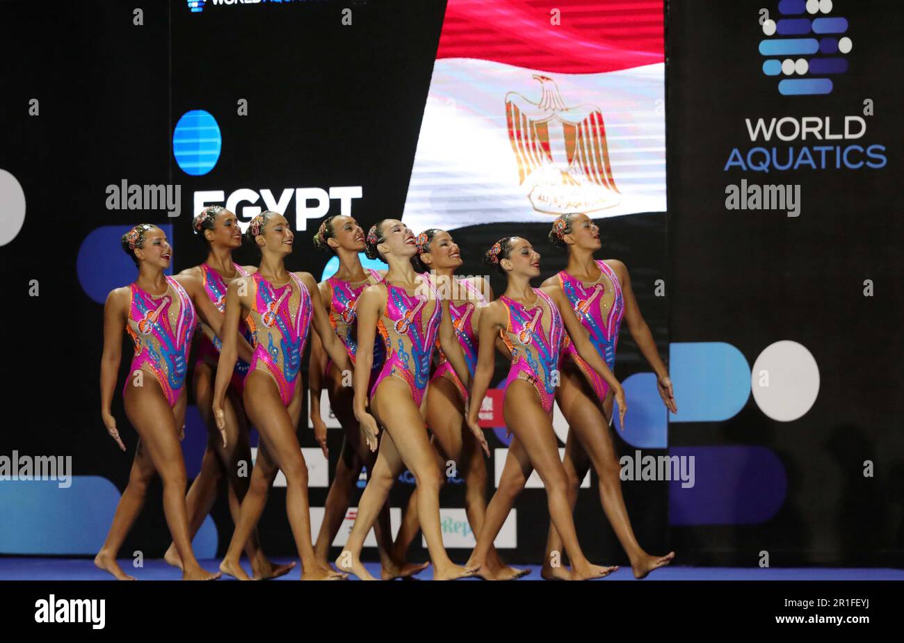 Hurghada, Egypt. 13th May, 2023. Team Egypt perform during the final of ...
