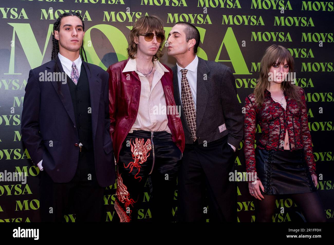 Milano, Italy. 11th May, 2023. The Italian musical group Maneskin at ...