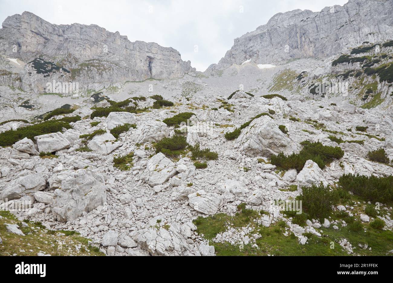 Hiking to Bobotov Kuk, the highest peak in Montenegro, situated in ...