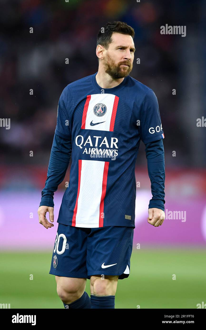 Paris, France. 13th May, 2023. Leo Lionel Messi during the Ligue 1 ...