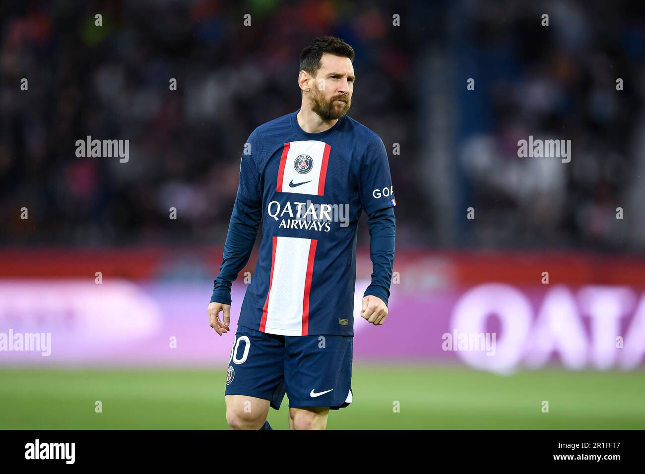 Paris, France. 13th May, 2023. Leo Lionel Messi during the Ligue 1 ...