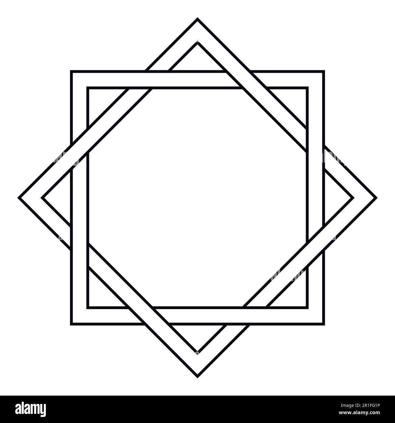 interlocking square and diamond tattoo Stock Vector Image & Art - Alamy