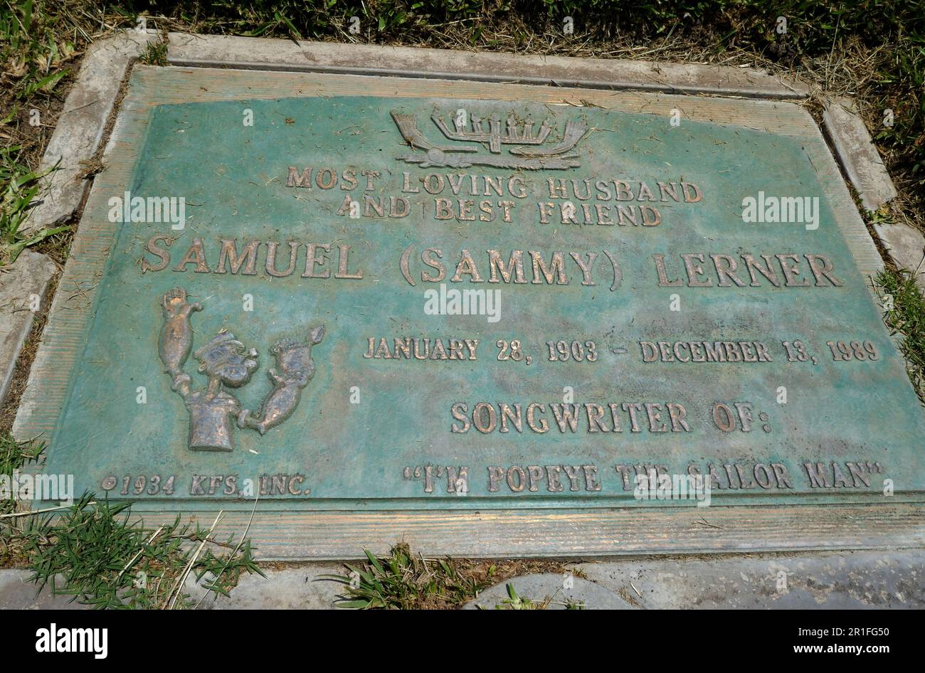Los Angeles, California, USA 12th May 2023 Songwriter Sam Lerner Grave ...