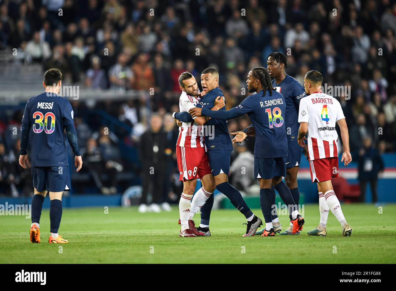 Paris, France. 13th May, 2023. Kylian Mbappe and Vincent Marchetti ...