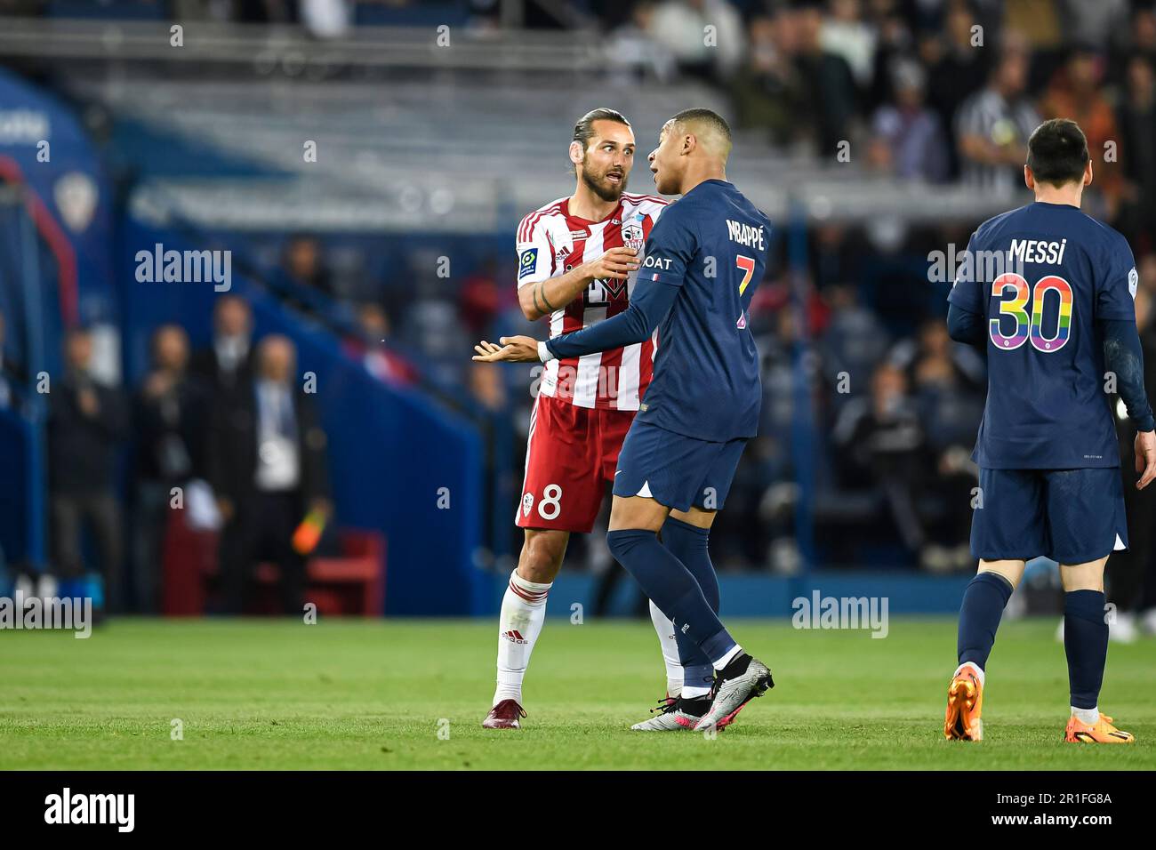 Paris, France. 13th May, 2023. Kylian Mbappe and Vincent Marchetti ...