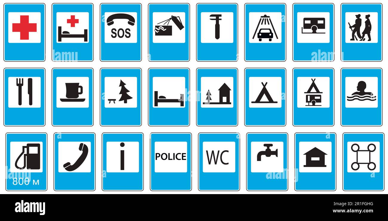 Special regulation signs Cut Out Stock Images & Pictures - Alamy