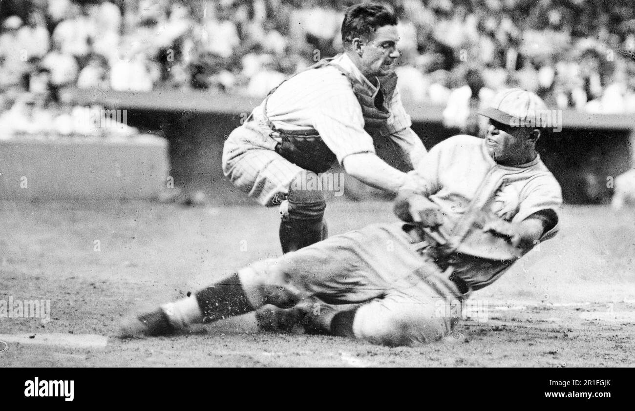 Archival Photo: Bing Miller, of the Philadelphia Athletics, tagged out ...