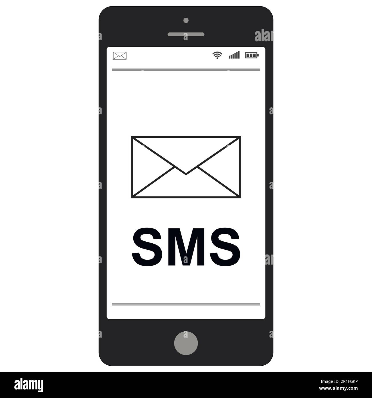 Short message service e Stock Vector Images - Alamy