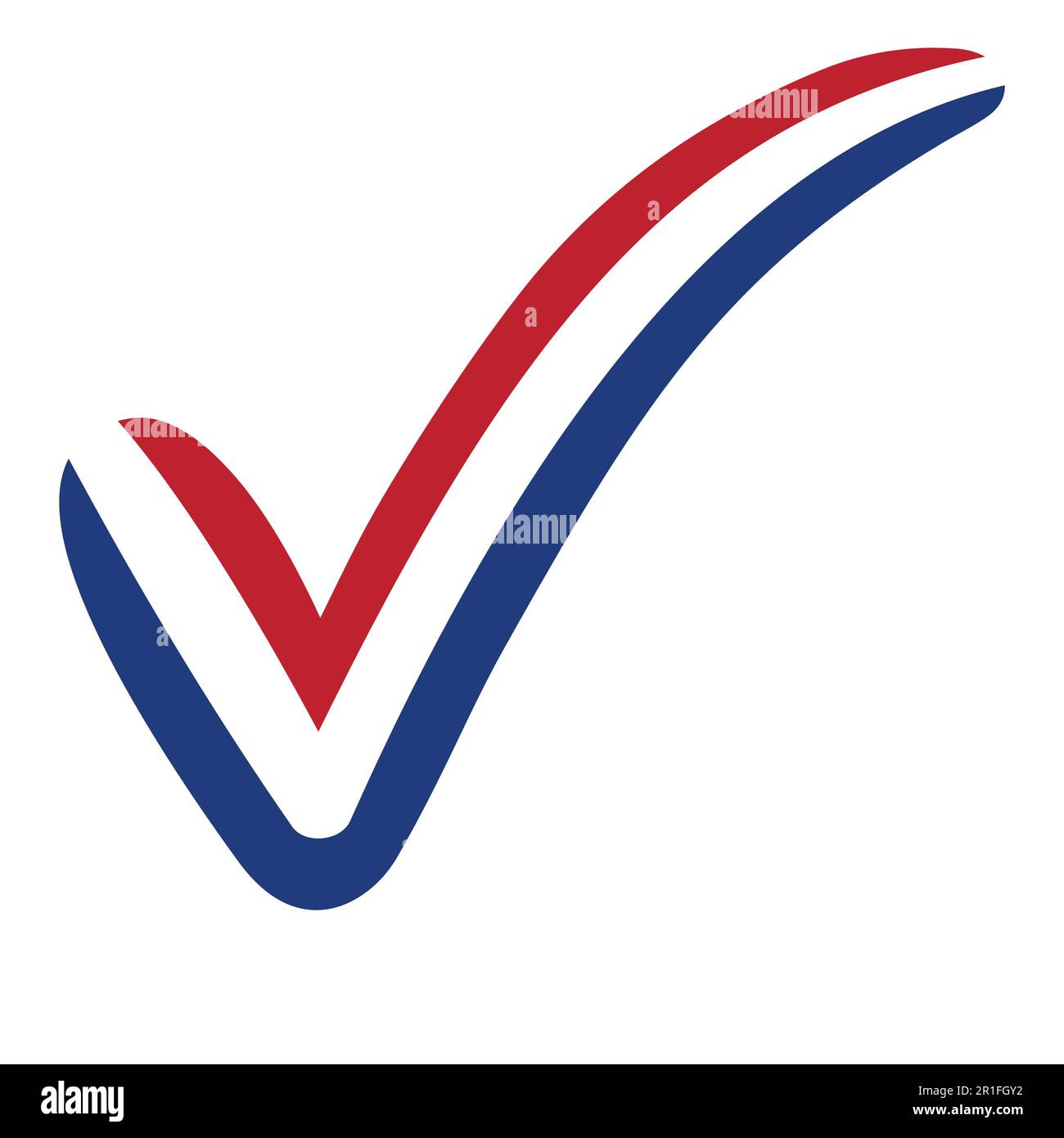 check mark style Netherlands flag symbol elections, voting and approval ...