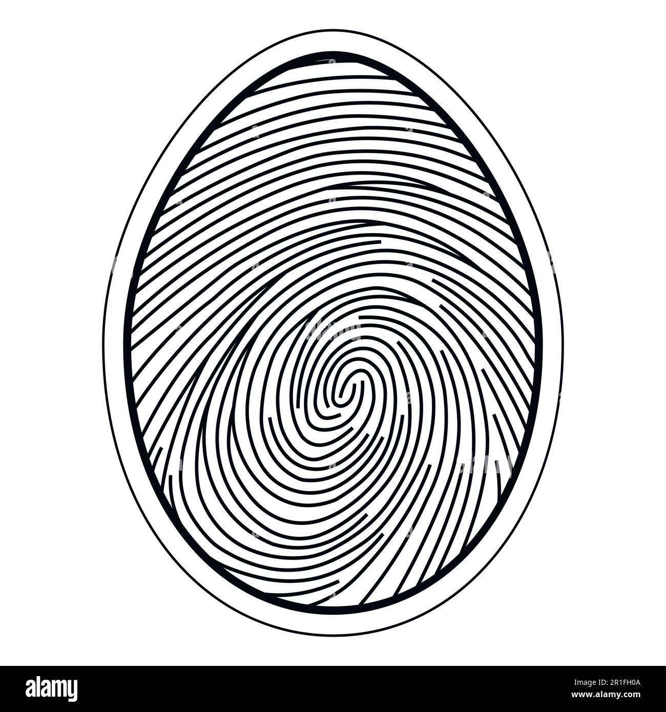 fingerprint image of a finger Stock Vector Image & Art - Alamy