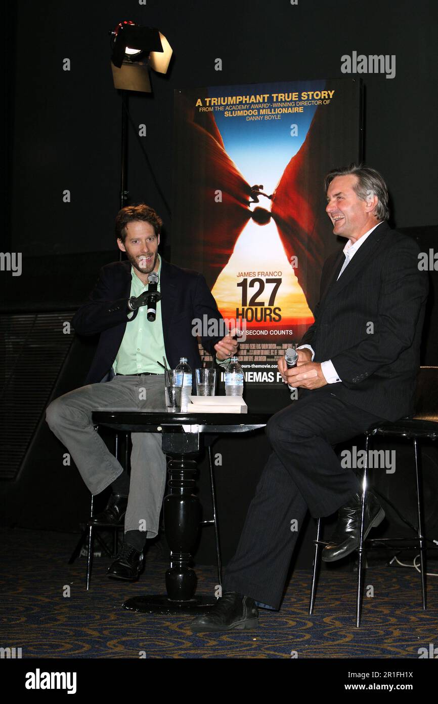 Aron Ralston conducts a Q&A session with Richard Glover at the ...