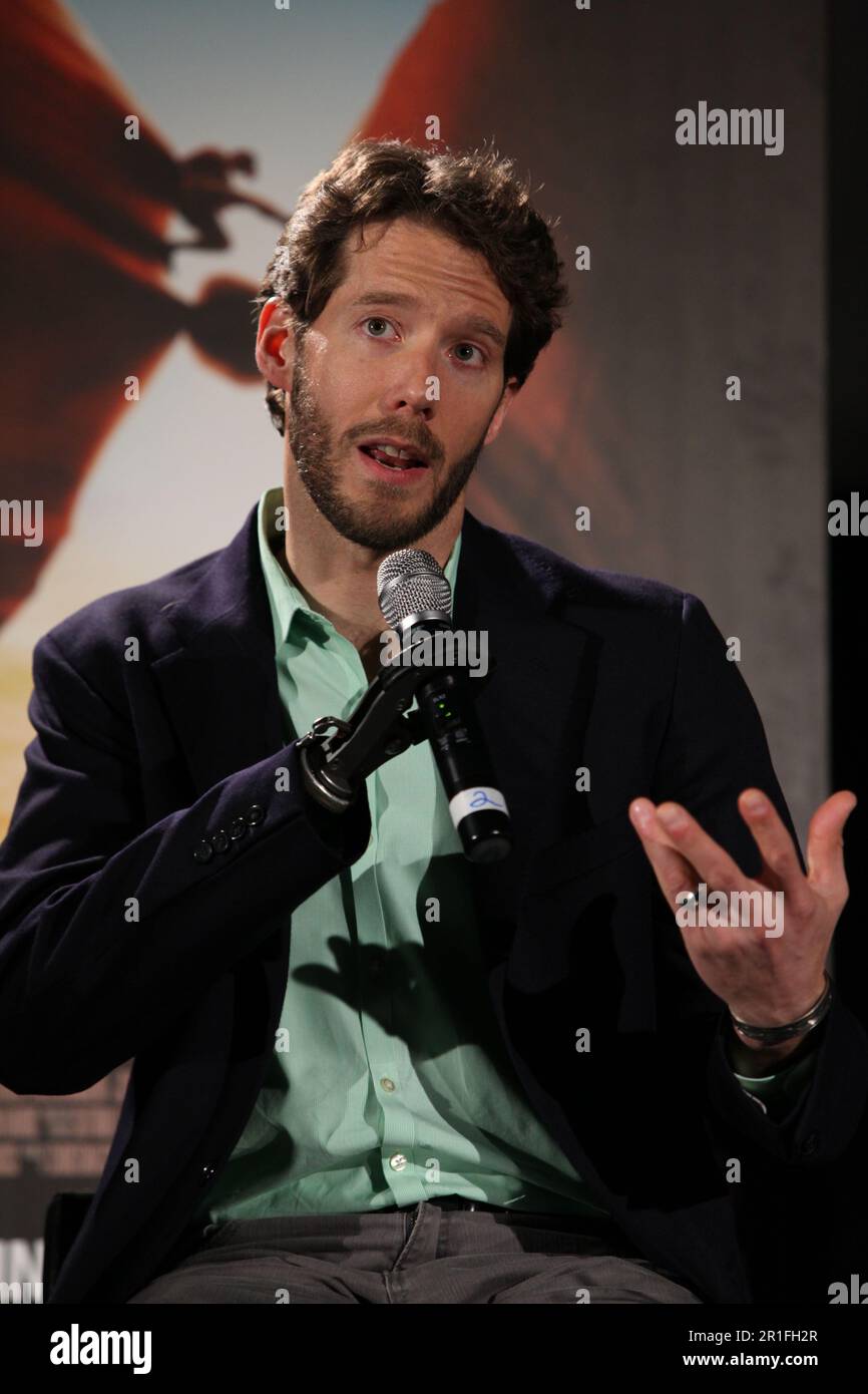 Aron Ralston conducts a Q&A session with Richard Glover at the ...