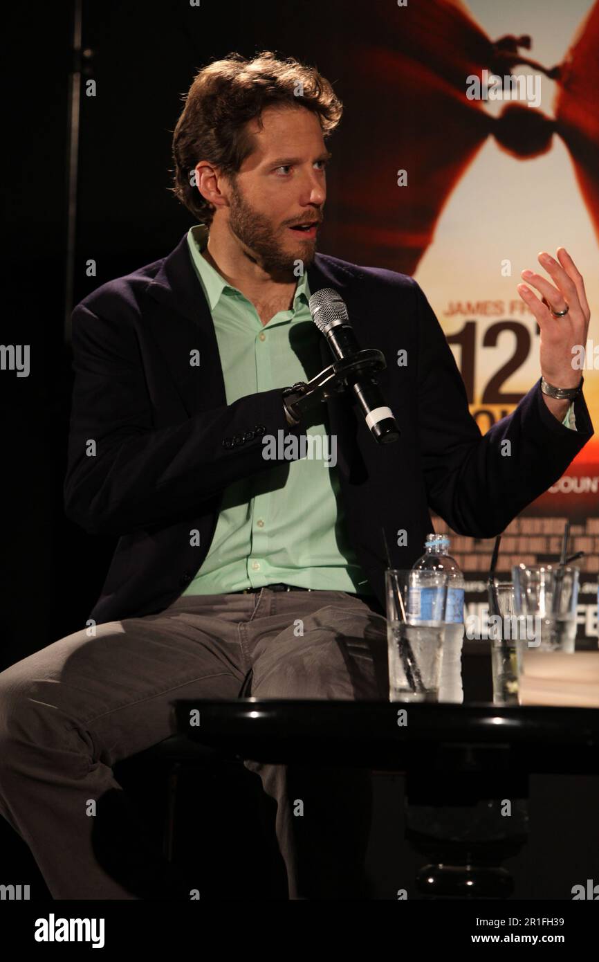 Aron Ralston conducts a Q&A session with Richard Glover at the ...