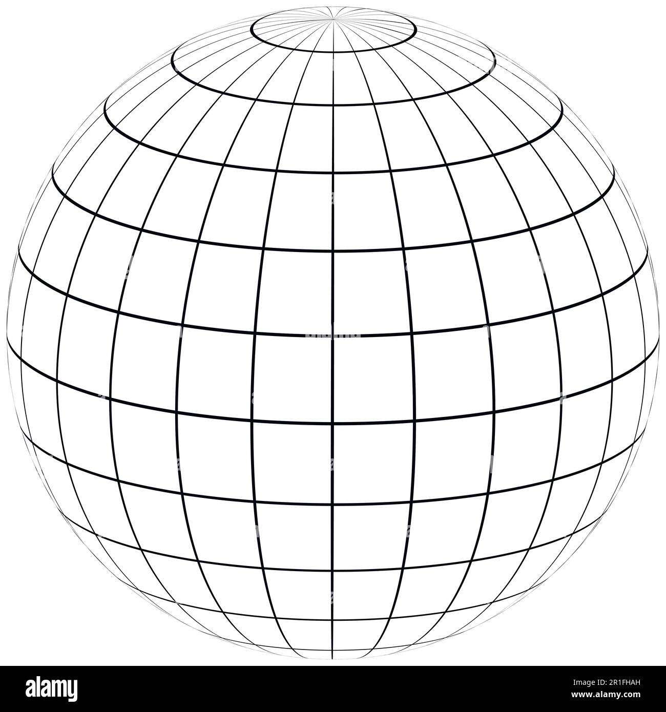 graticule globe Meridian and parallel Stock Vector Image & Art - Alamy