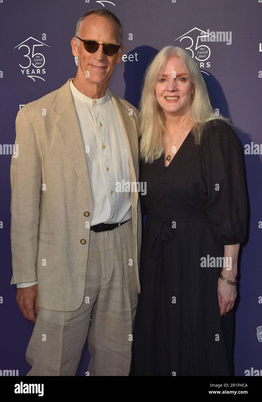 Patrick O'Connell, left, and Maggie Baird arrive at the 2023 My Friend's Place Gala, Saturday ...