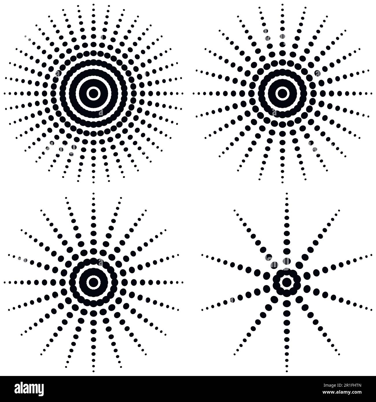 Sun rays pop art Black and White Stock Photos & Images - Alamy