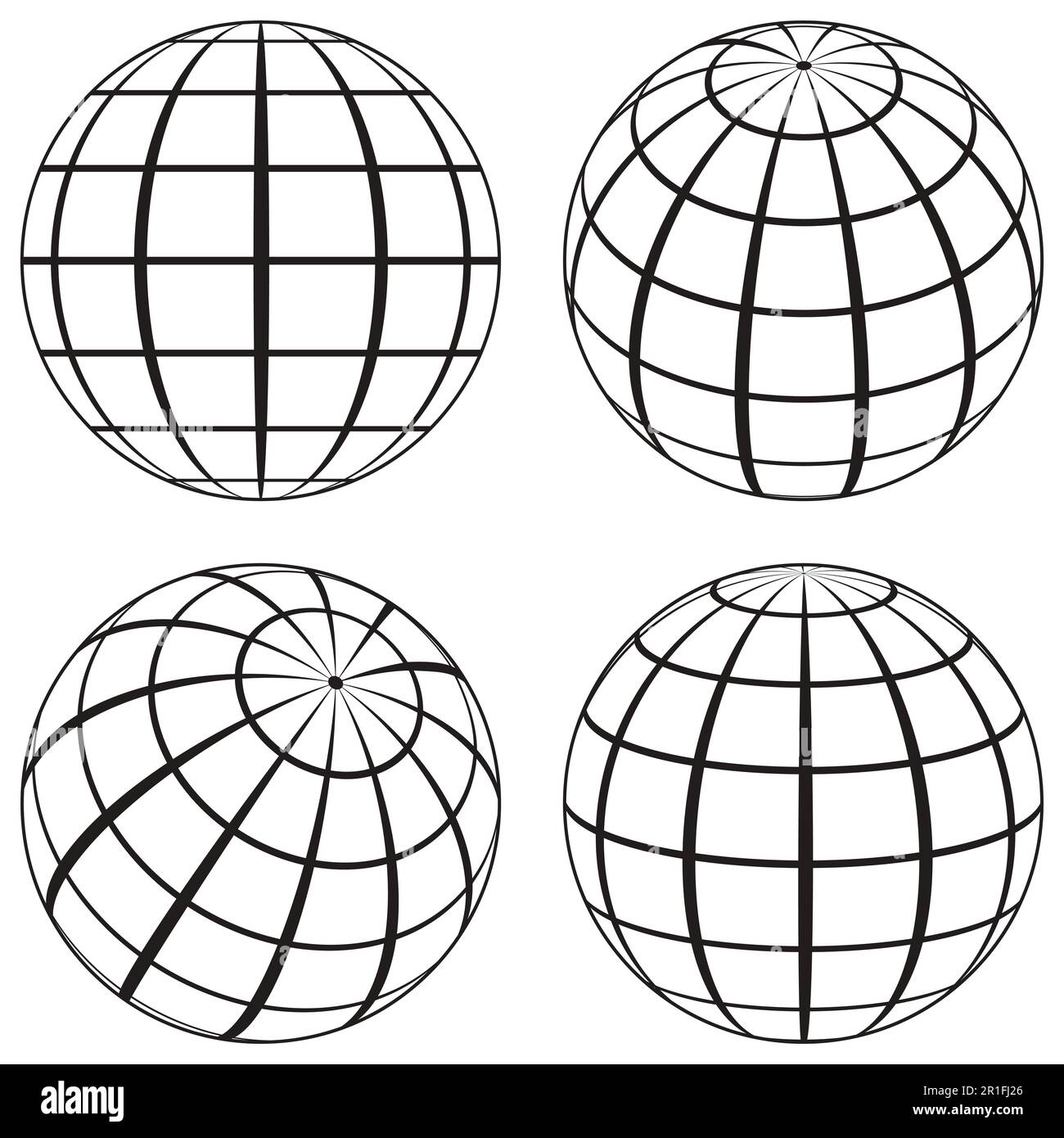 World contours map hi-res stock photography and images - Alamy