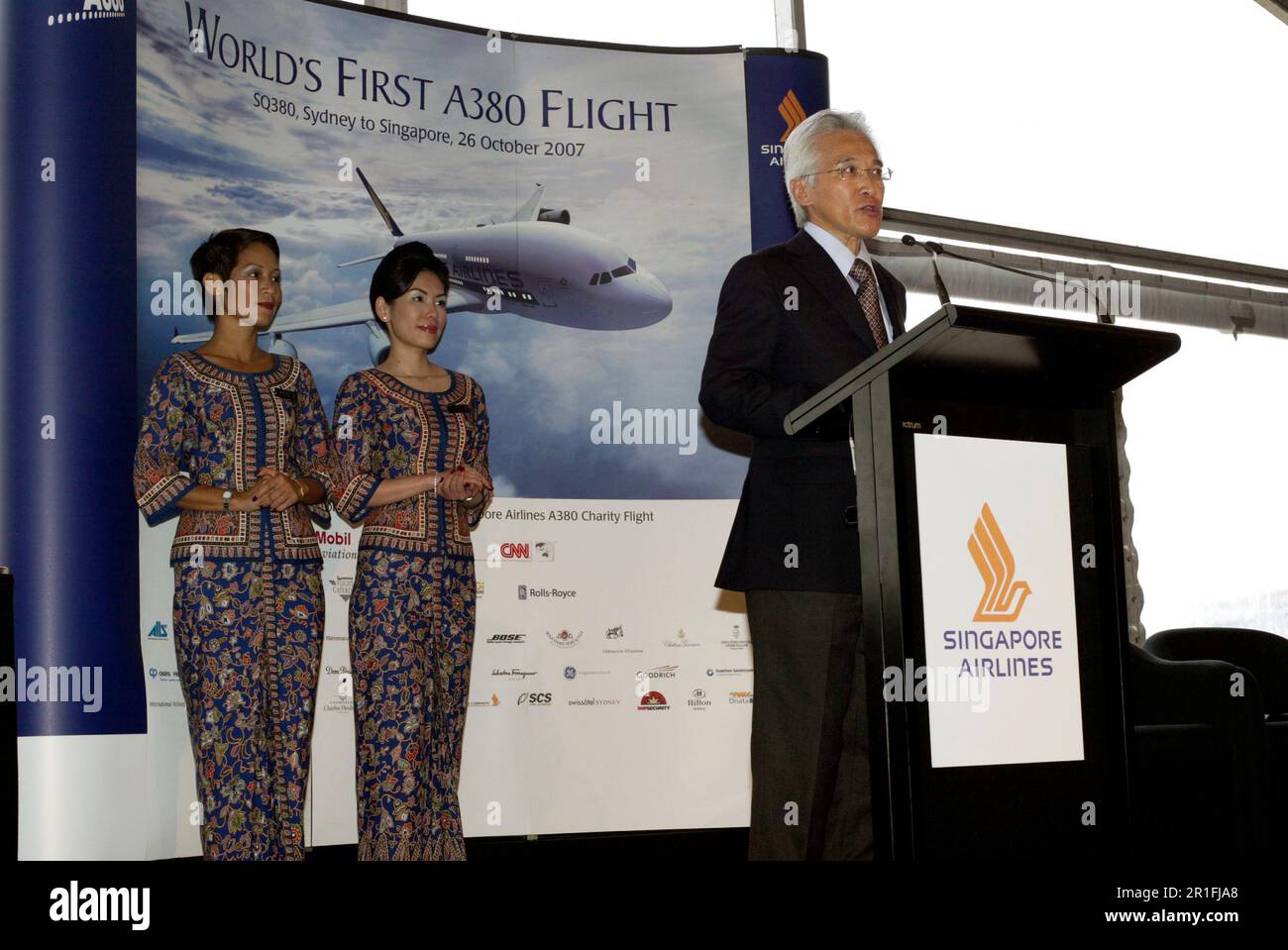Mr Chew Choon Seng, CEO of Singapore Airlines, at a media conference ...