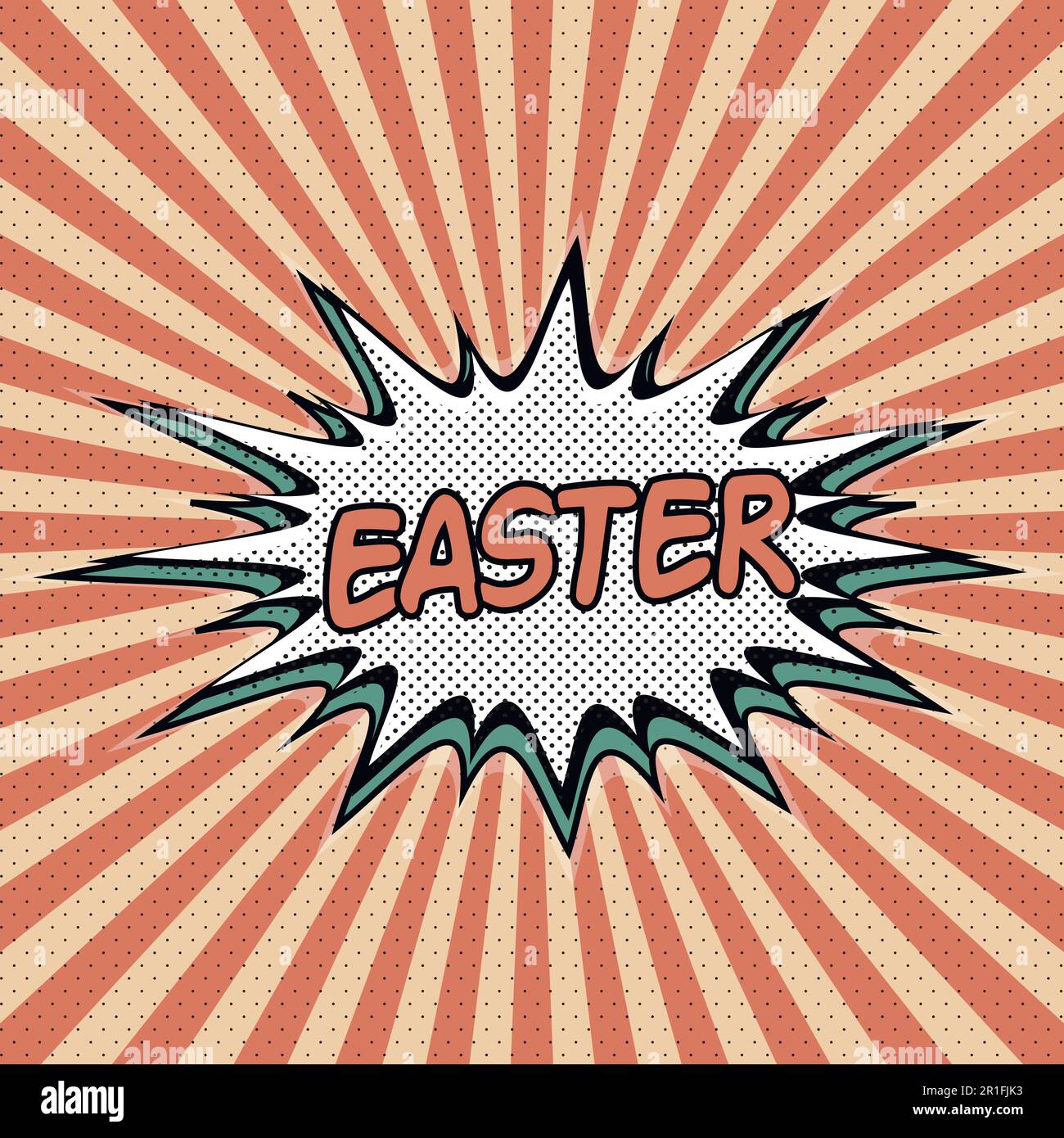 Blue retro pop art background Stock Vector Images - Alamy