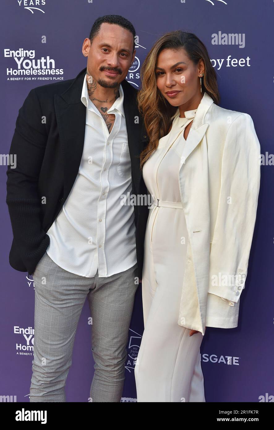 Jermaine Jones, left, and Sarah Gerth arrives at the 2023 My Friend's ...