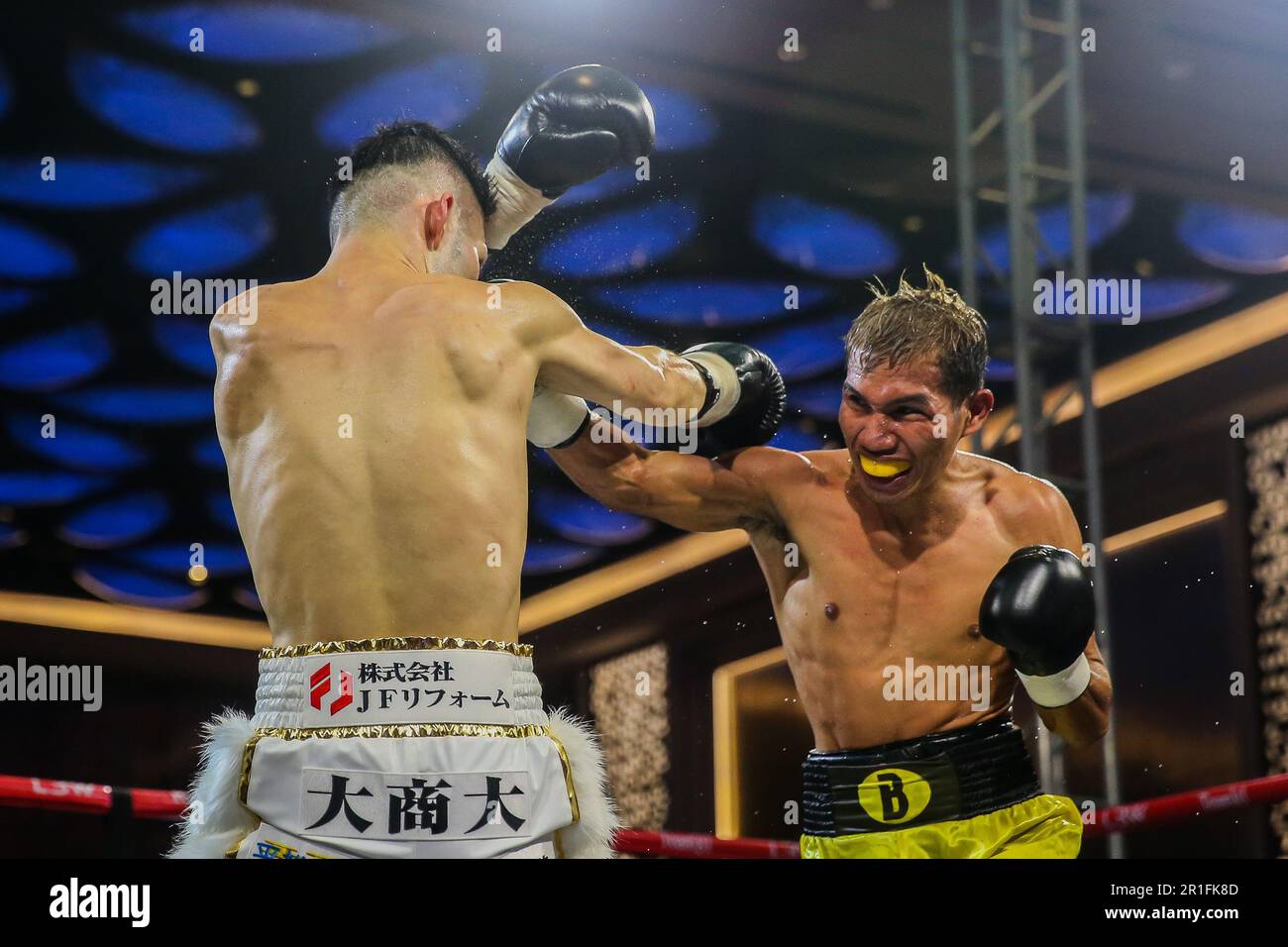 Paranaque City, Philippines. 13th May, 2023. Carlo Demecillo (R) of the ...