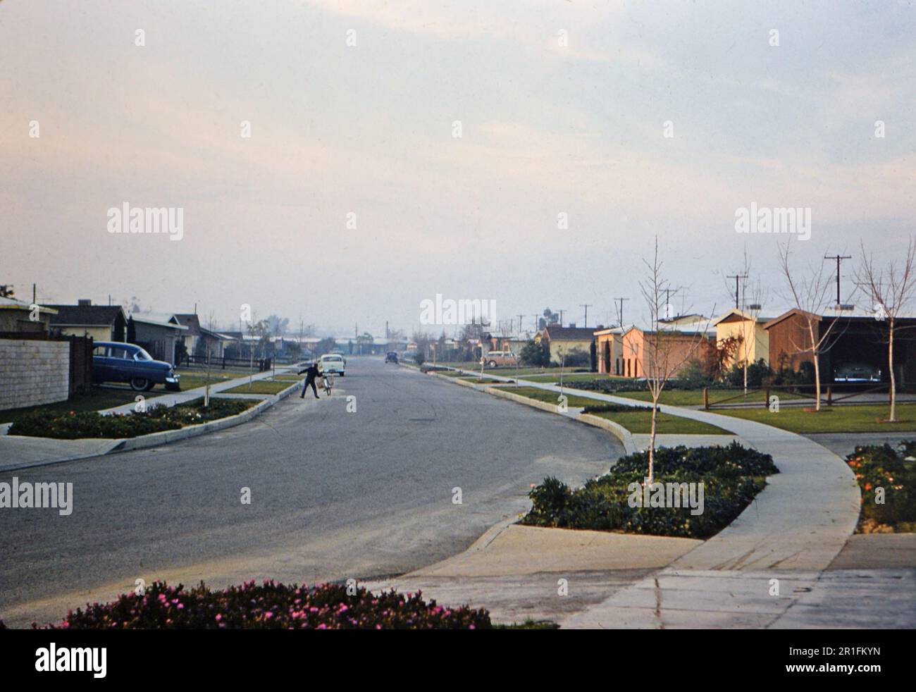 Paperboy throwing newspaper hi-res stock photography and images - Alamy