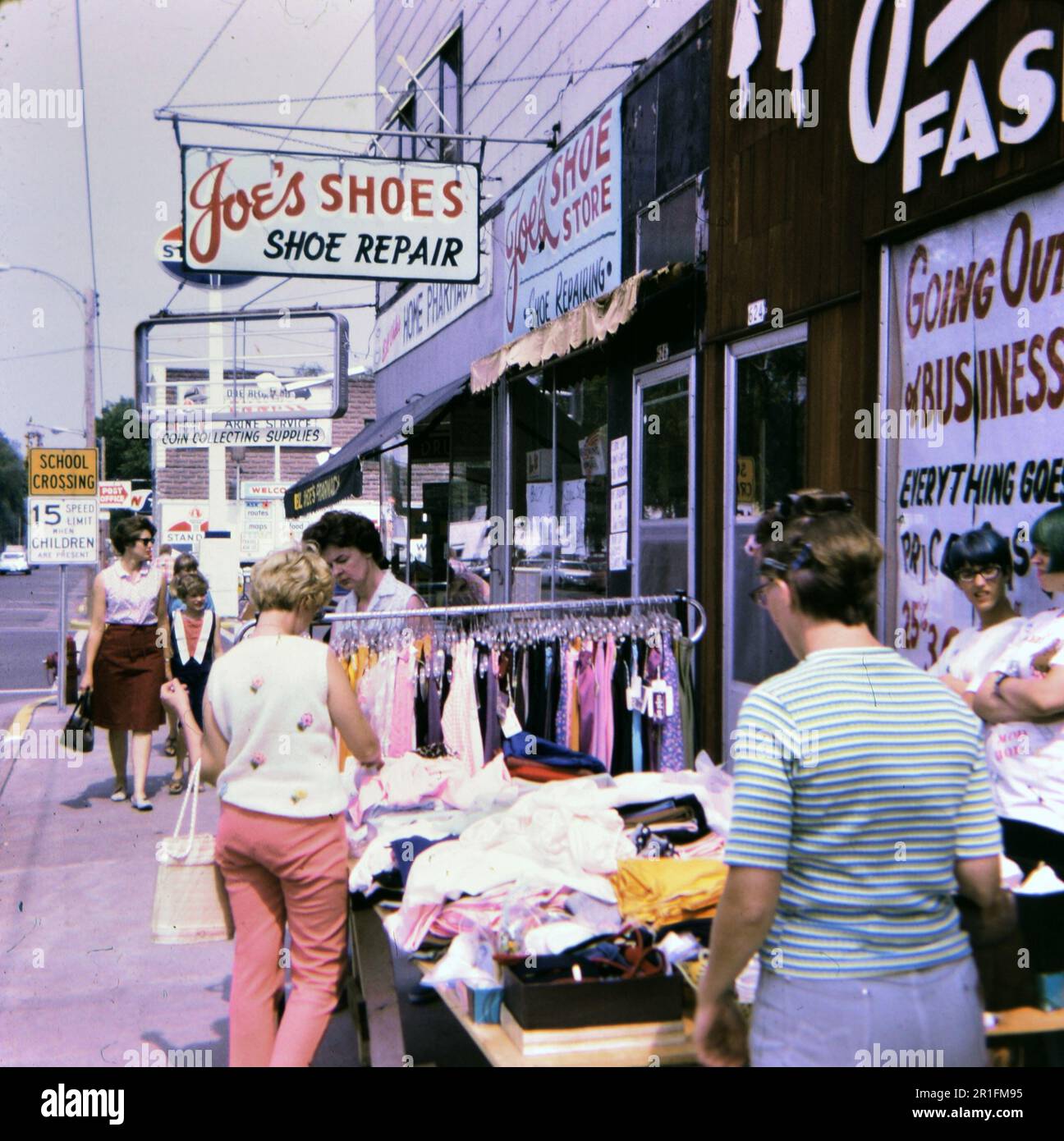 1960s sidewalk sale hi-res stock photography and images - Alamy