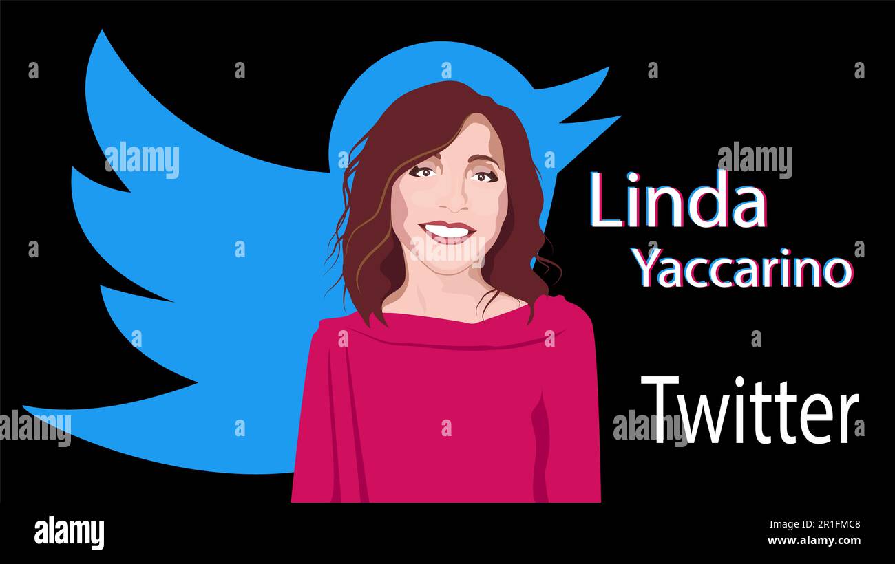 New Twitter CEO Linda Yaccarino. Portrait of Linda Yaccarino, Twitter ...