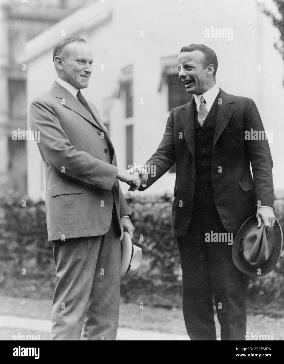 Archival Photo: Theodore Roosevelt Jr. shaking hands with Calvin ...