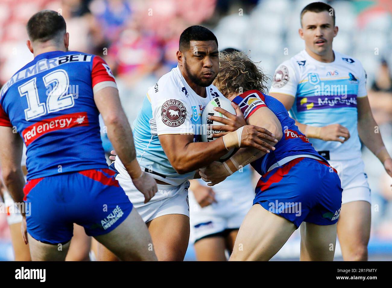 Moeaki Fotuaika of the Titans during the NRL Round 11 match between the ...