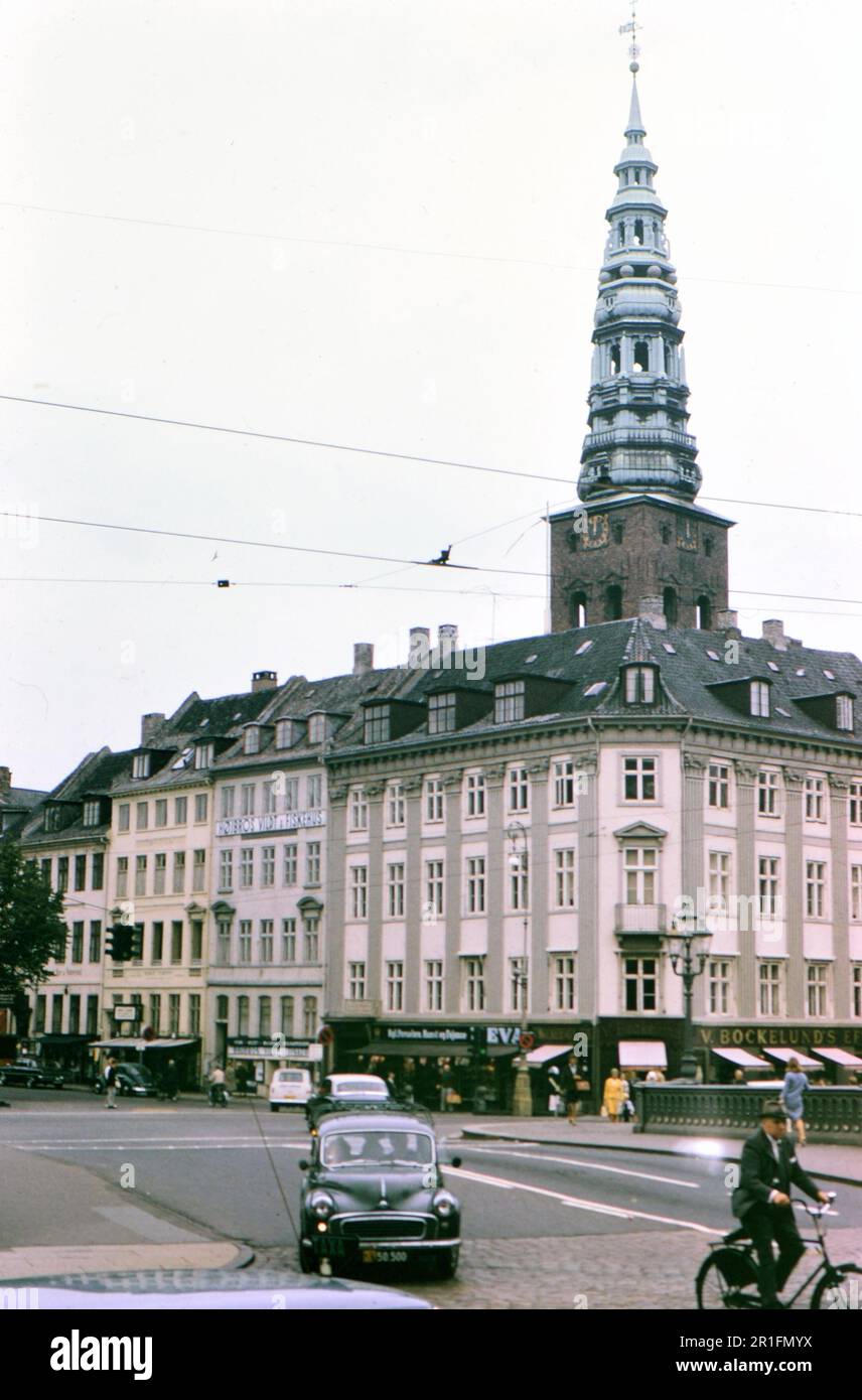 Street scene in Copenhagen, Denmark ca. 1966 Stock Photo - Alamy