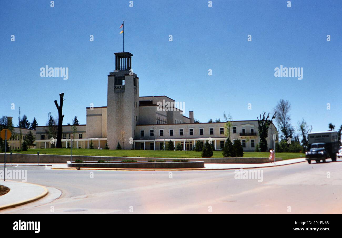 The old New Mexico State Capitol building (now known as the Bataan ...