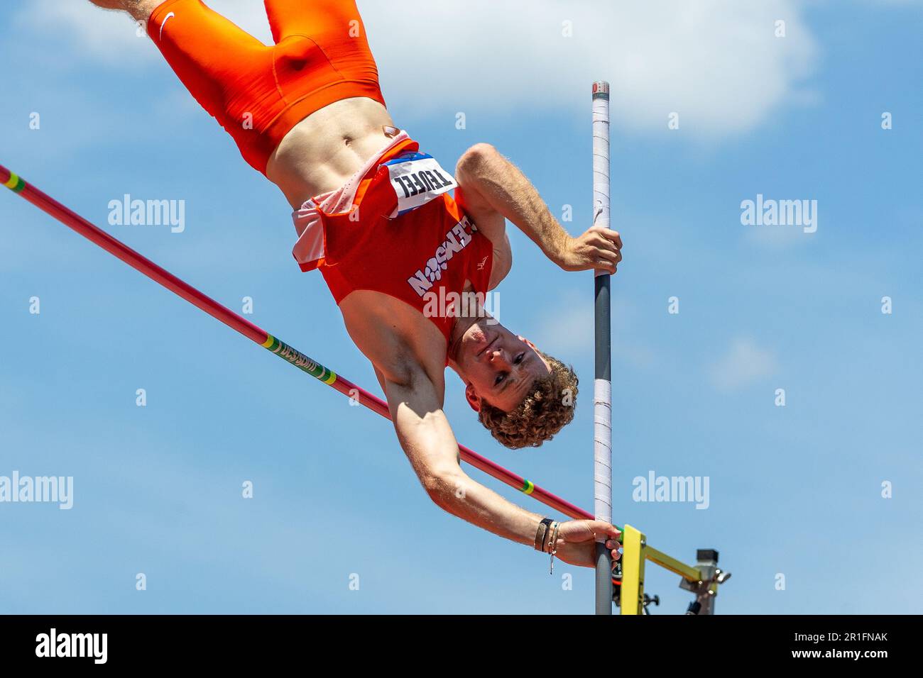 Raleigh, North Carolina, USA. 12th May, 2023. ALEX TEUFEL clearing the ...