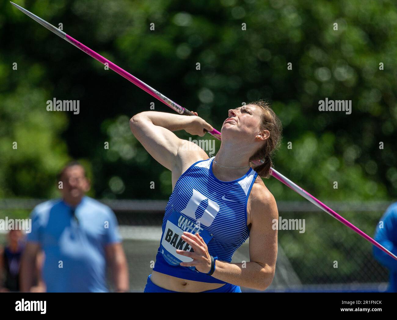 Raleigh, North Carolina, USA. 12th May, 2023. DANA BAKER throwing ...