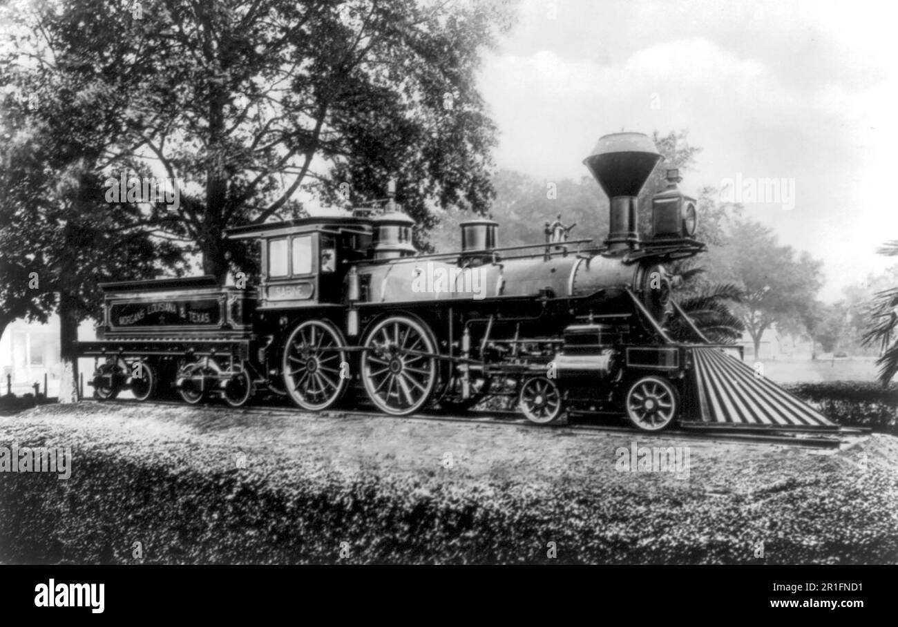 Archival Photo: Locomotive "Sabine" of Morgan's Louisiana & Texas line ...