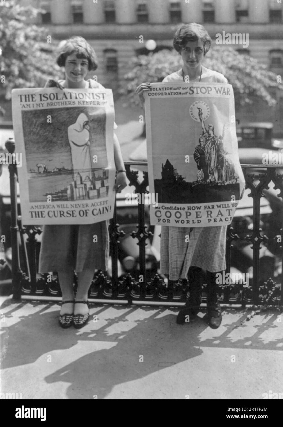 Archival Photo: Miss Goldie Dunn and Miss Louise Hiatt, of the National ...