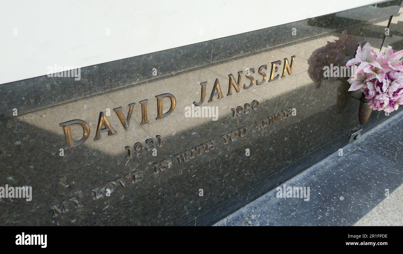 Los Angeles, California, USA 12th May 2023 Actor David Janssen Grave in ...