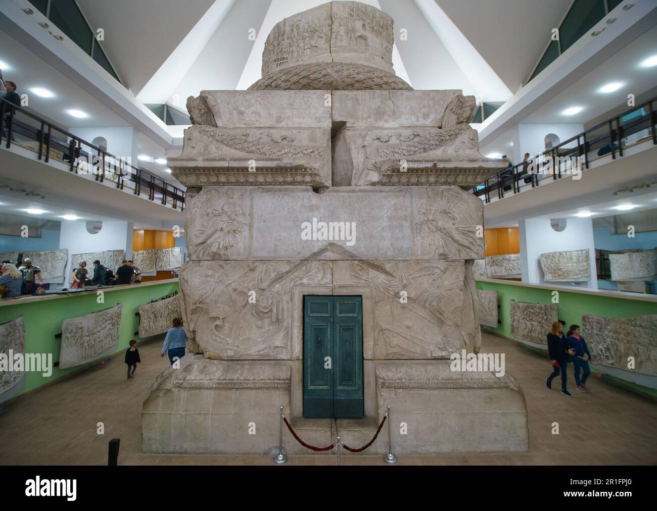 Bucharest, Romania. 13th May, 2023: The life-sized replica of Trajan's ...