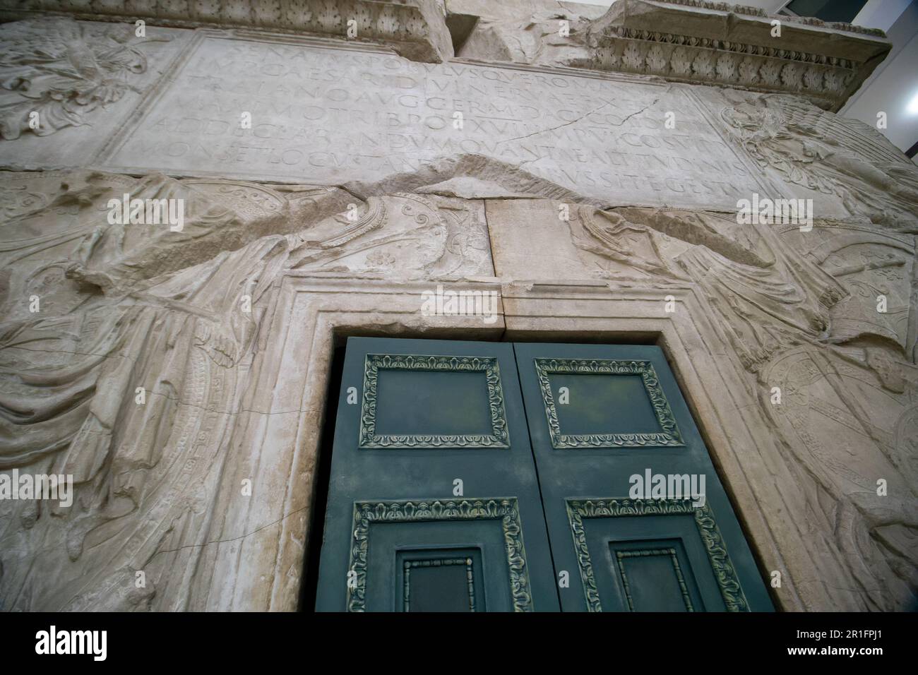 Bucharest, Romania. 13th May, 2023: The life-sized replica of Trajan's ...