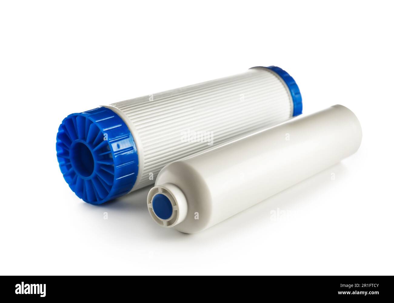 New water filter cartridges isolated on white background Stock Photo ...