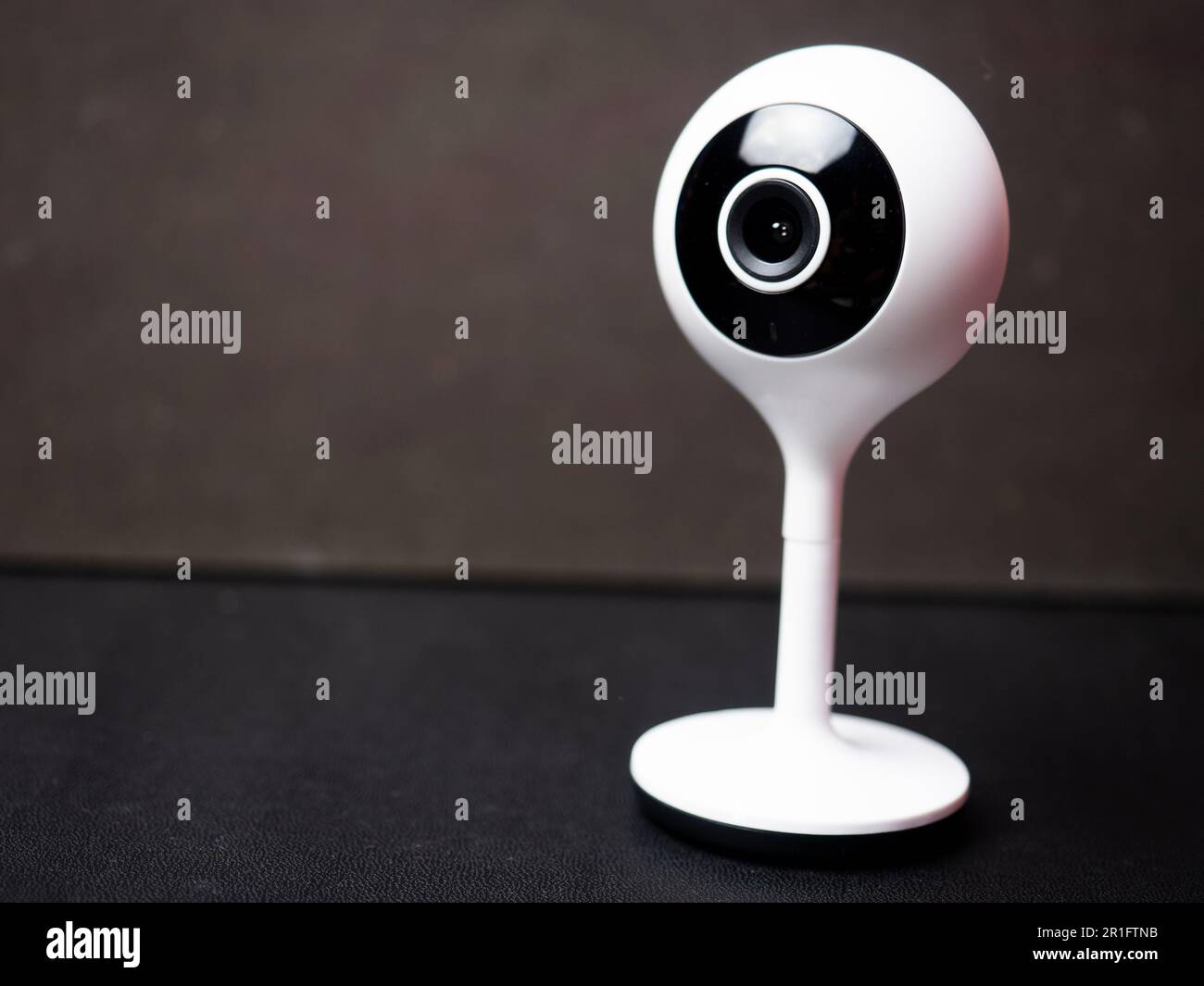 Picture of a white table top IP CCTV camera with modern design Stock ...