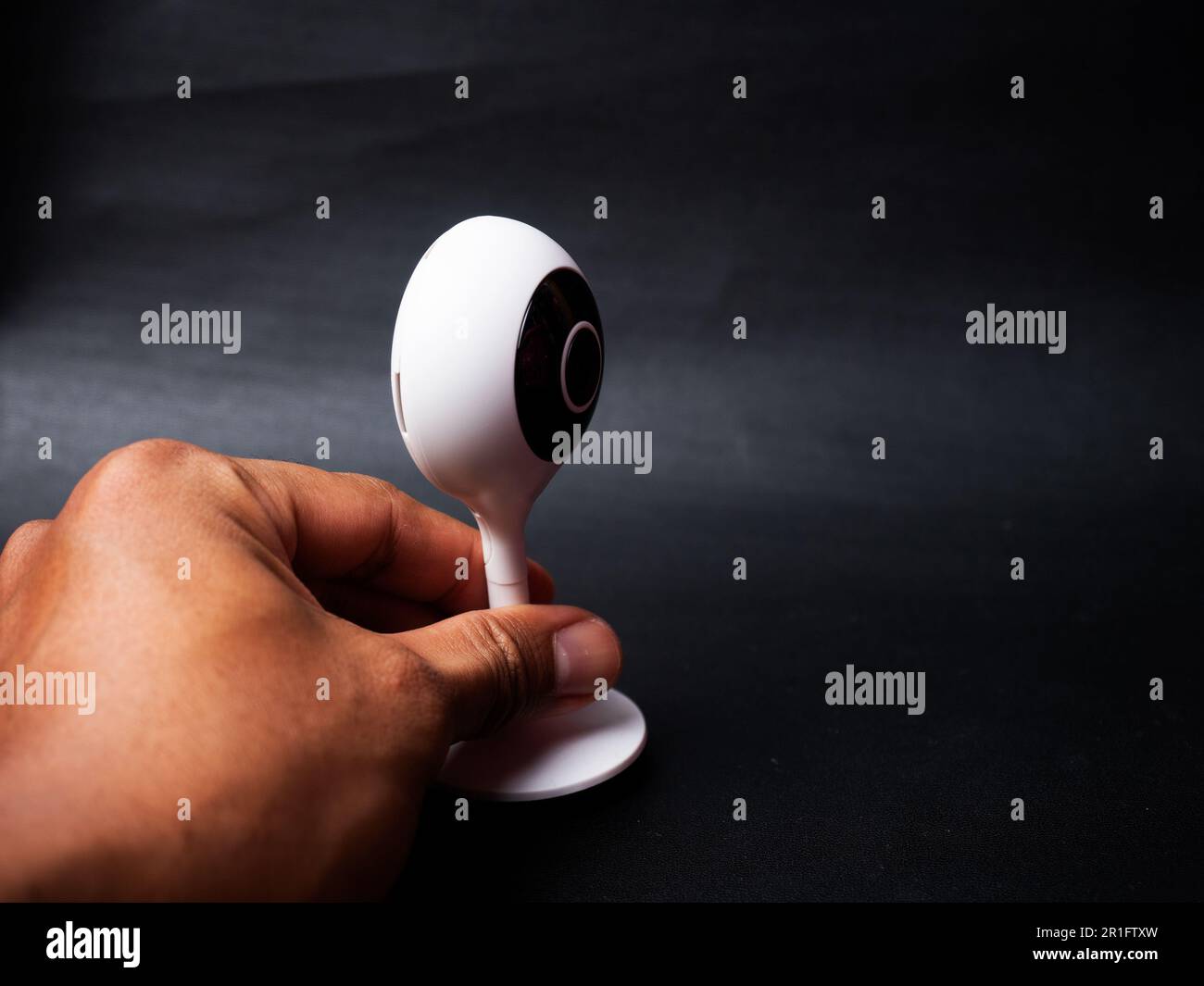 Picture of a white table top IP CCTV camera with modern design Stock ...