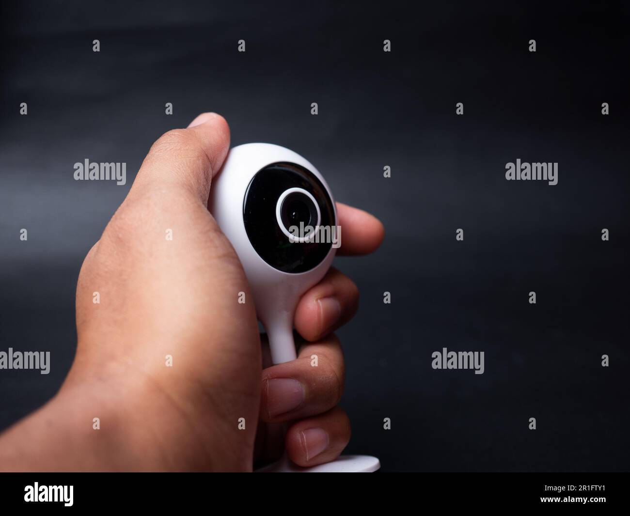 Picture of a white table top IP CCTV camera with modern design Stock ...