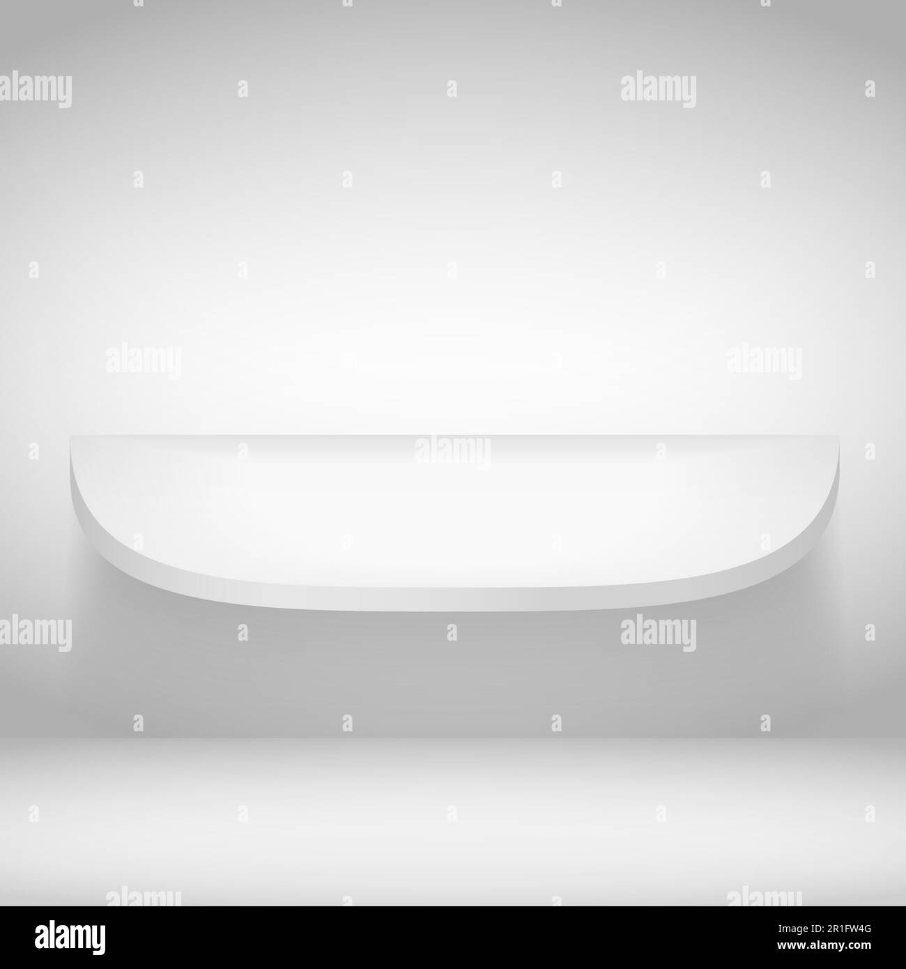 Empty shelf on the wall, vector eps10 illustration Stock Vector Image ...