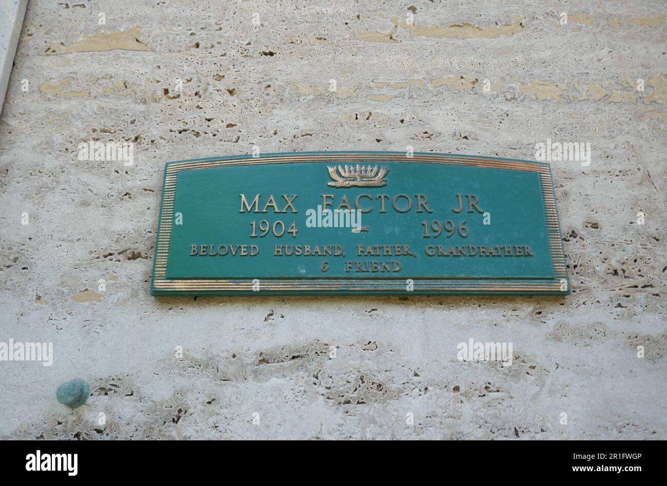 Los Angeles, California, USA 12th May 2023 Max Factor Jr. Grave at ...