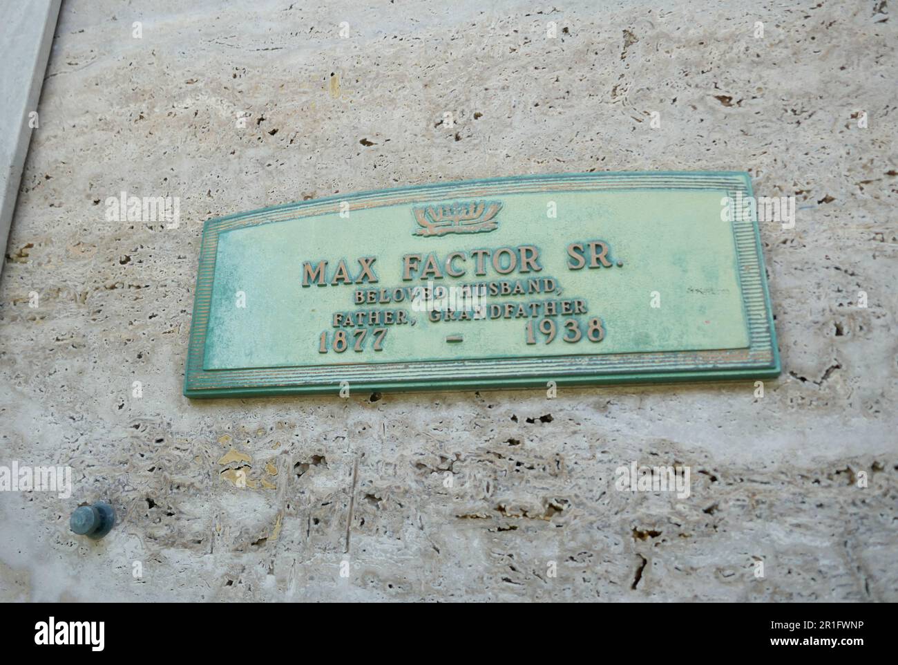 Los Angeles, California, USA 12th May 2023 Max Factor Sr. Grave at ...