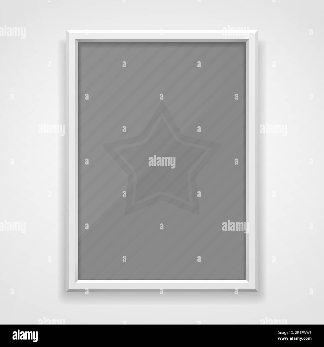 White frame with shadow, A4 format, vector eps10 illustration Stock ...