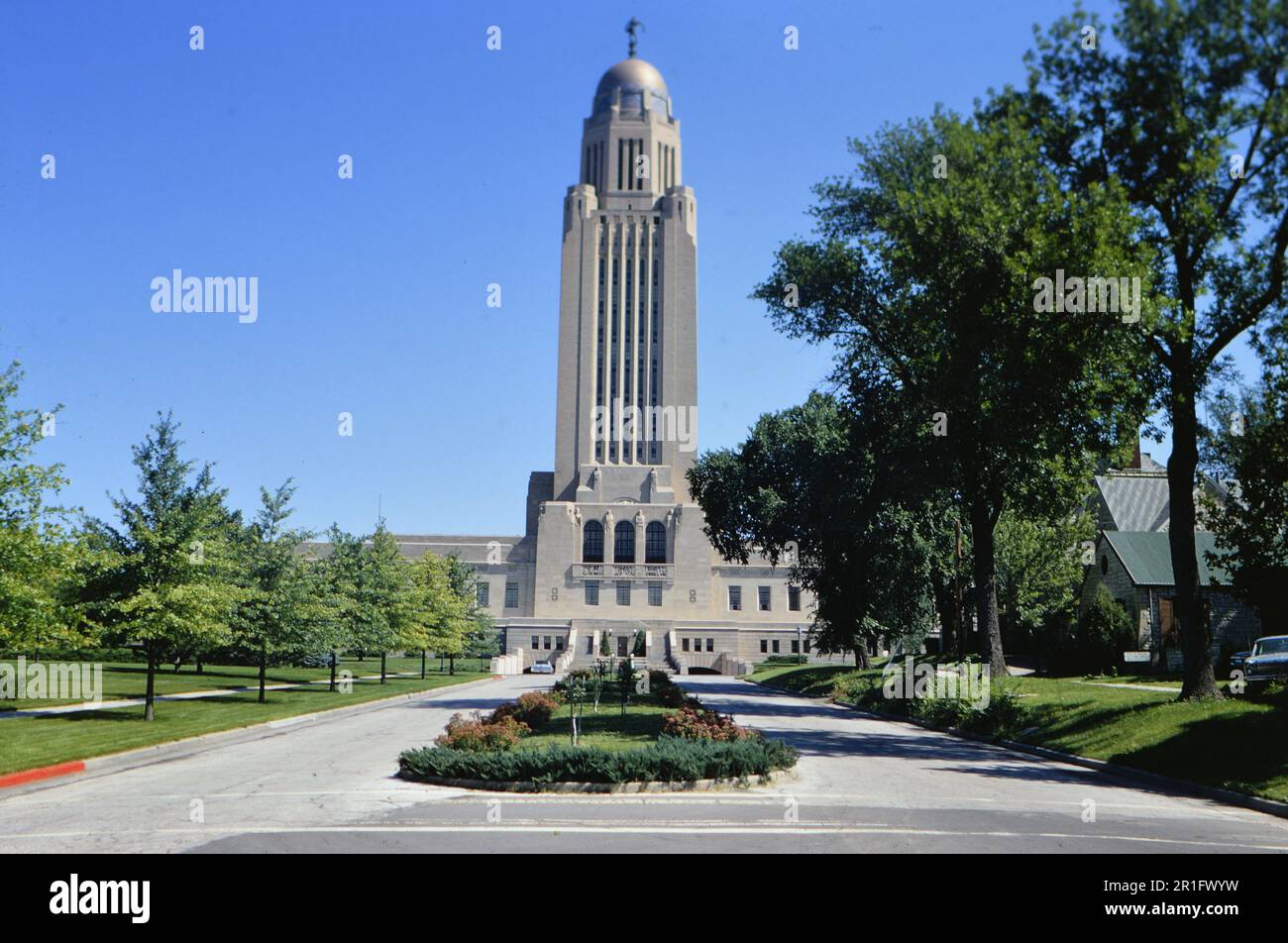 Nebraska state capitol building in Lincoln Nebraksa ca. 1960s Stock ...