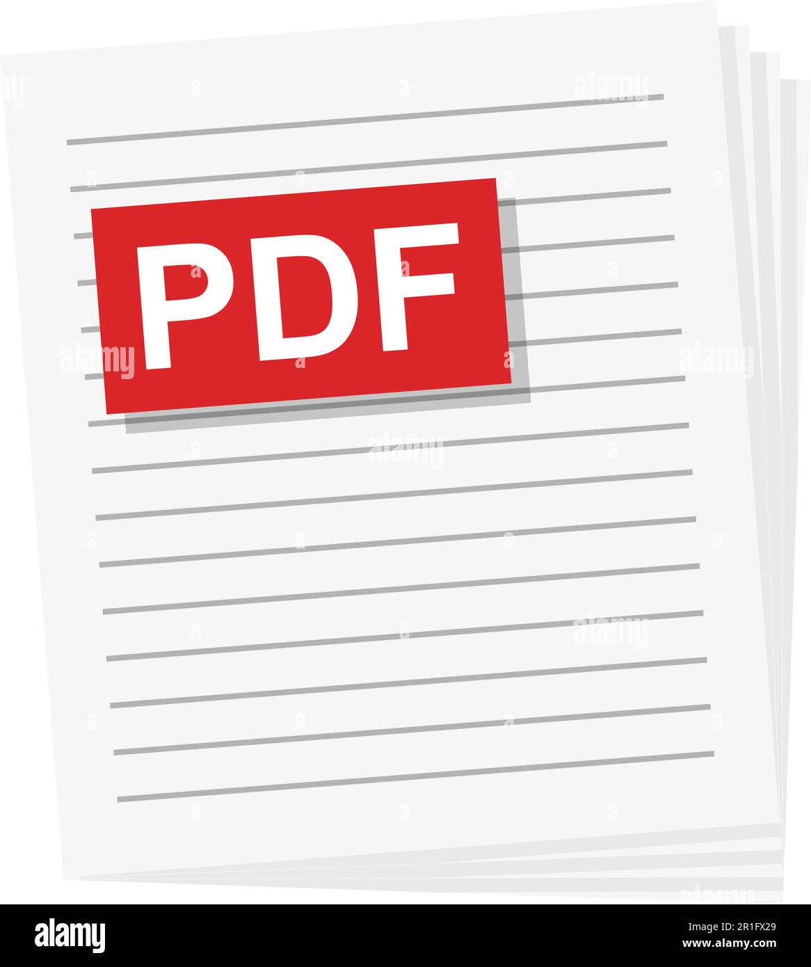 PDF file icon on white background, vector eps10 illustration Stock ...