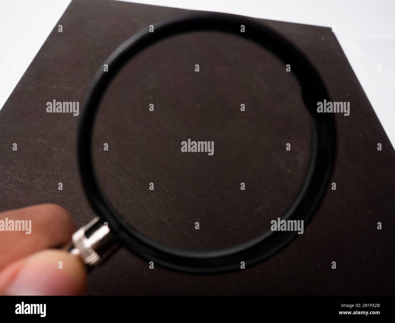 Picture of a black loupe or magnifier for seeing small things Stock ...